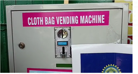 Cloth bag vending machines installed in Siliguri's Bidhan Market ...